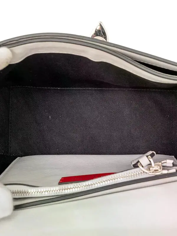 Valentino Garavani Rockstud Leather Crossbody Bag - Grey