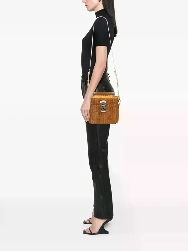 Miu Miu Wicker Top Handle Satchel