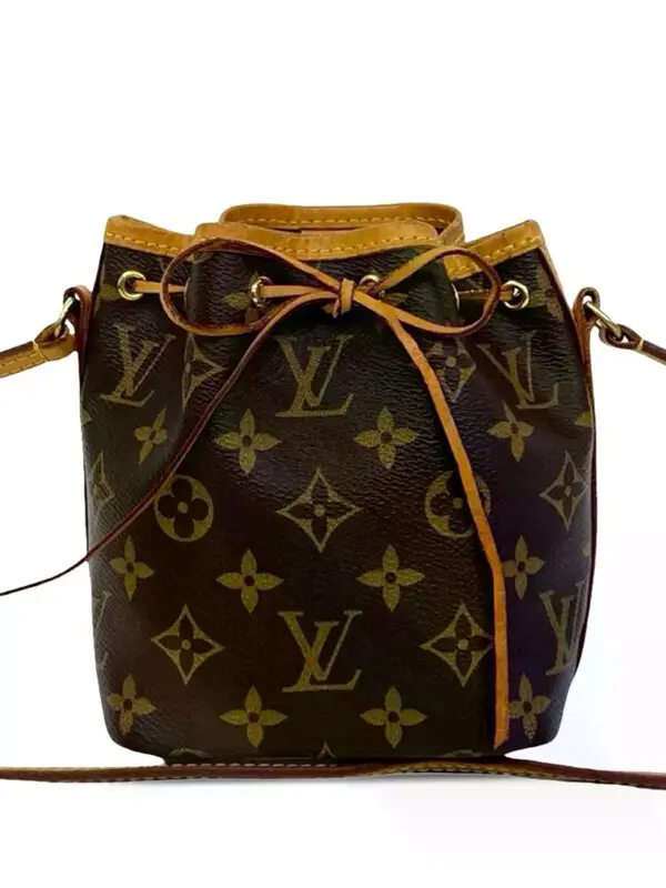 LOUIS VUITTON Monogram Nano Noe Bucket Bag - Brown