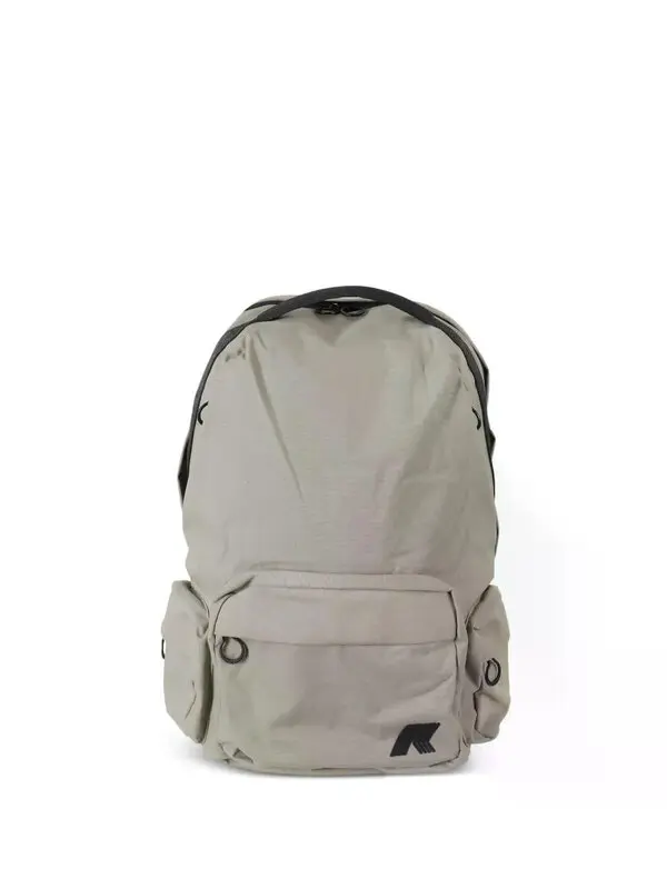 K-WAY Multi-pocket Backpack With Detachable Pouch - Grey