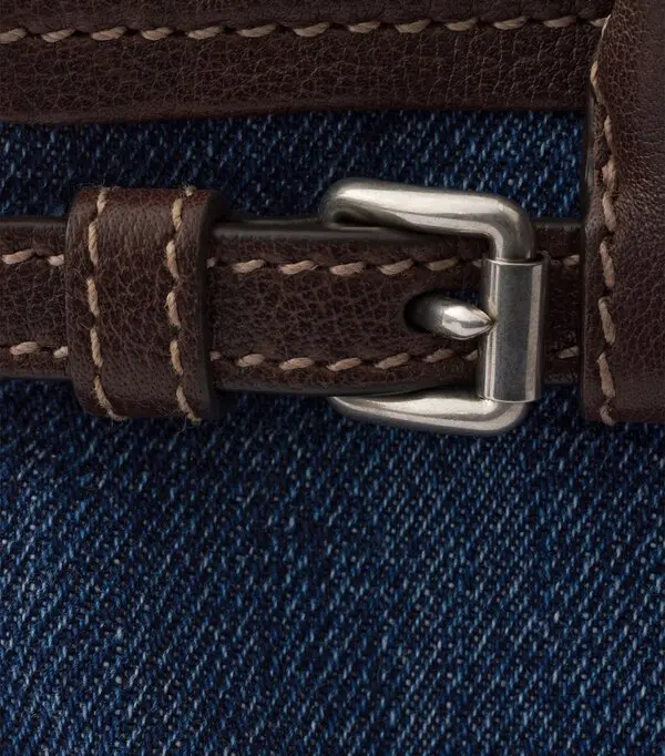 Prada Denim Bonnie Shoulder Bag - Blue