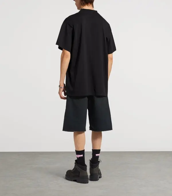 Balenciaga Wet Brush Oversized T-shirt - Black