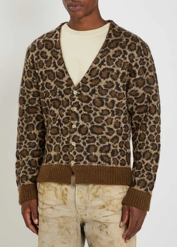 SECOND / LAYER Chevy Intarsia Mohair-blend Cardigan
