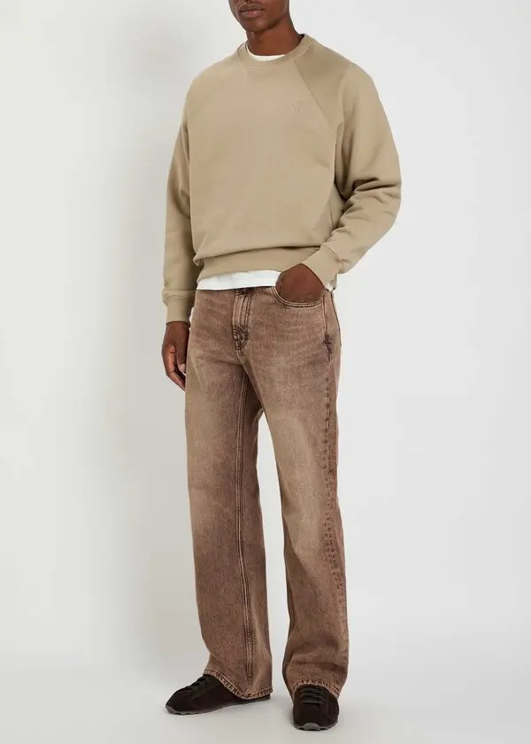 AMI Paris Logo Cotton Sweatshirt