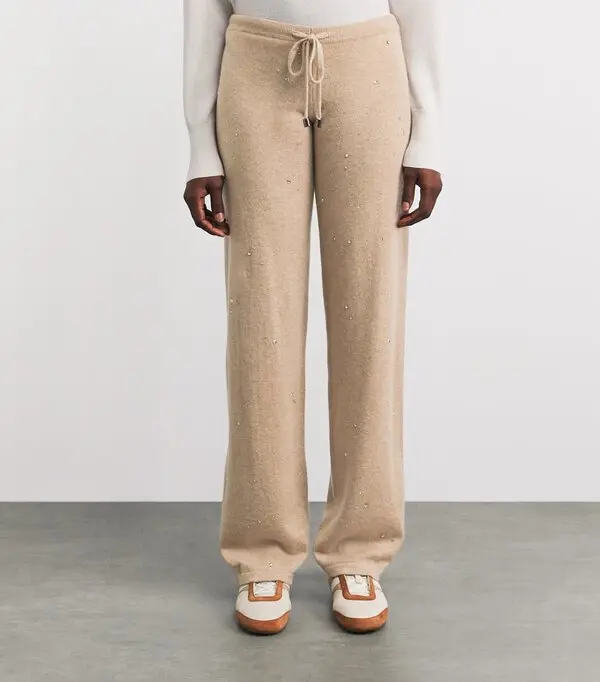 WILLIAM SHARP Cashmere Crystal-embellished Sweatpants