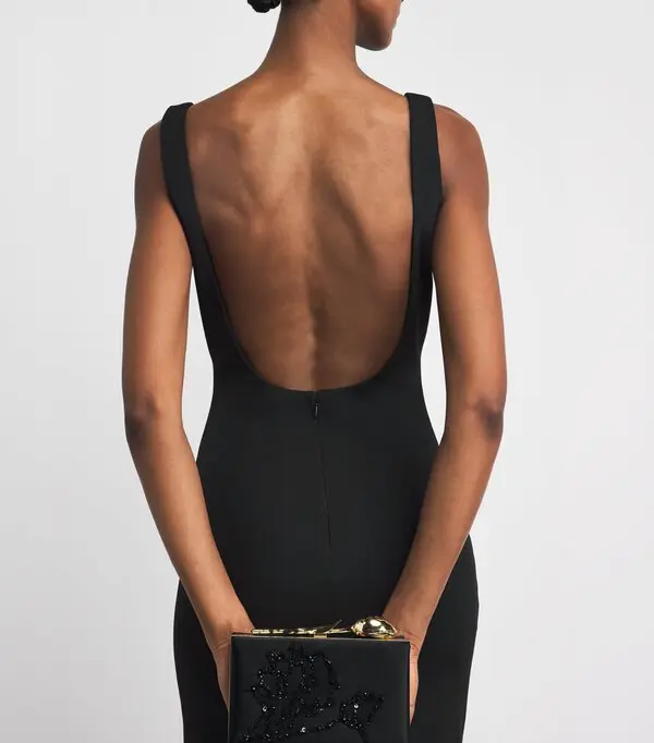 Solace London Anelia Crepe Maxi Dress - Black
