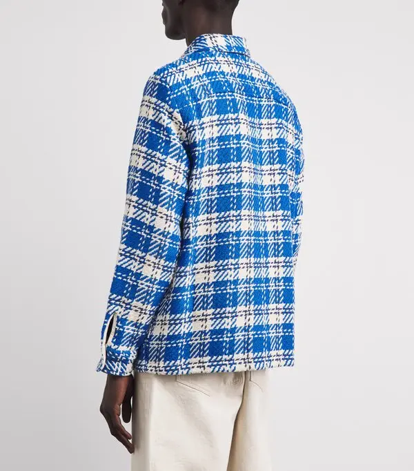 WAX LONDON Cotton Check Whiting Overshirt