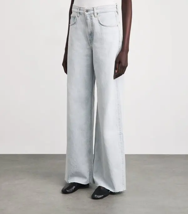 ANINE BING Lewis Wide-leg Jeans - Blue