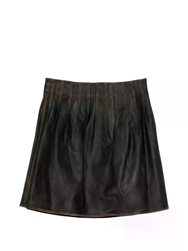 SHUSHU/TONG Leather Mini Skirt