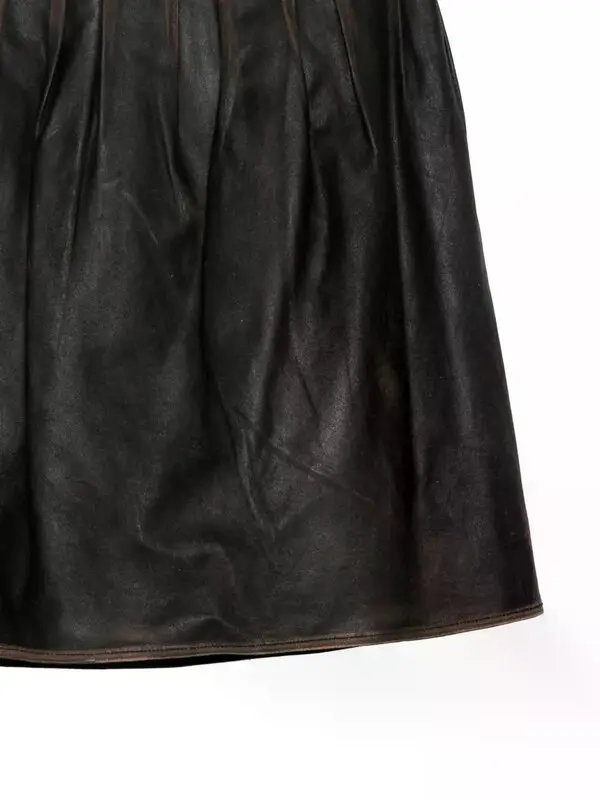 SHUSHU/TONG Leather Mini Skirt
