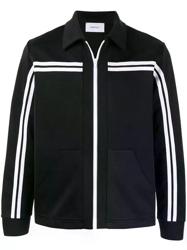 PORTS V Logo Print Bomber Jacket