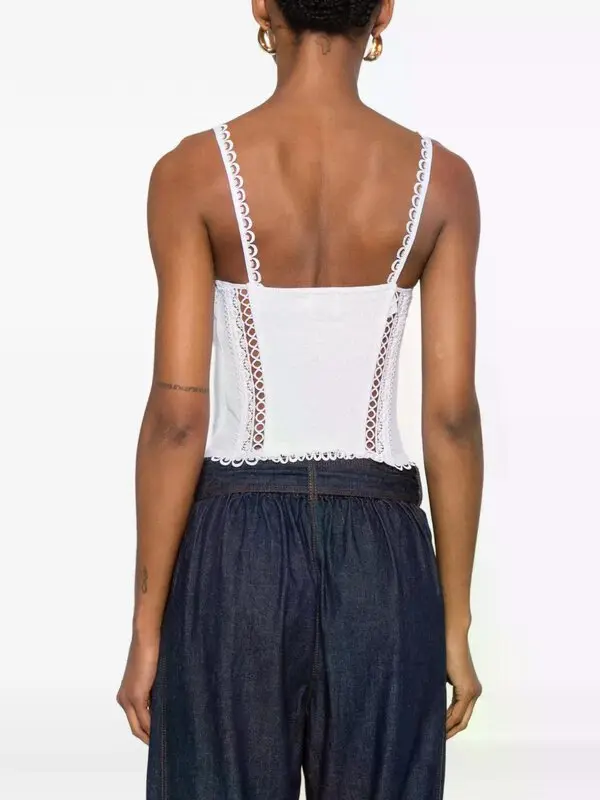 Charo Ruiz Ibiza Poppy Guipure-lace Corset Top