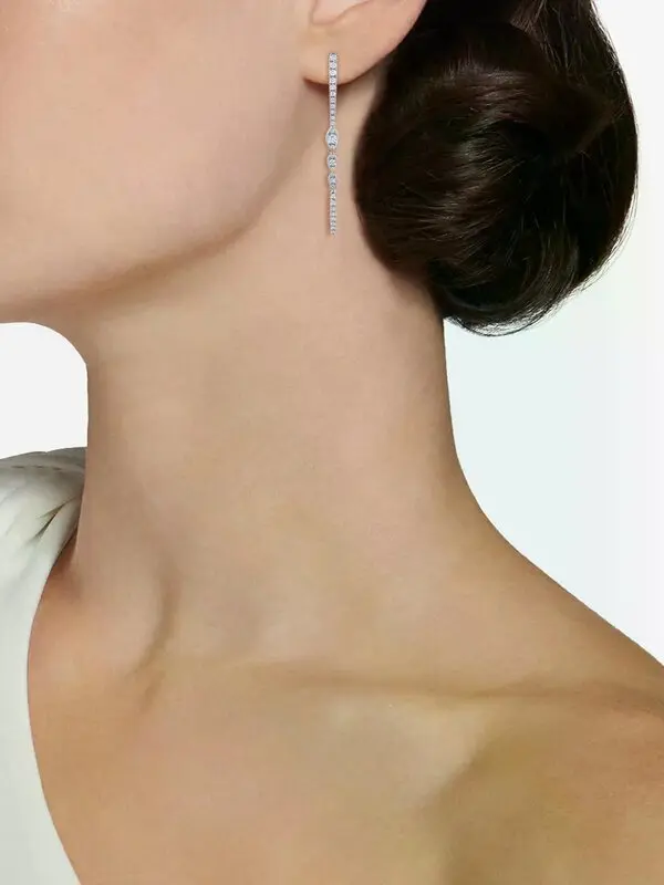 Kwiat 18kt White Gold Diamond Drop Earrings