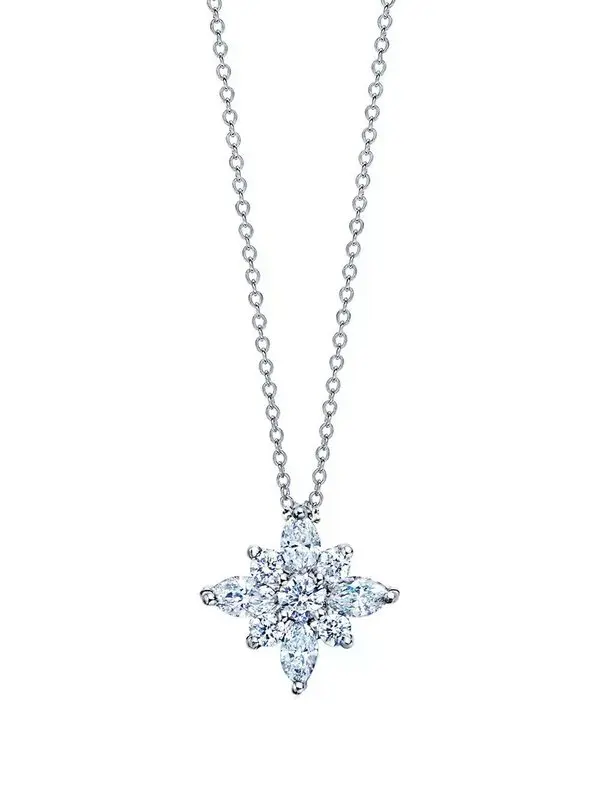 Kwiat Star Diamond Pendant Necklace - Silver