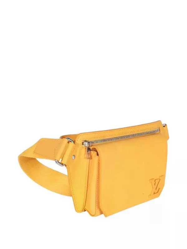 LOUIS VUITTON Aerogram Takeoff Leather Belt Bag