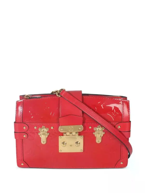 LOUIS VUITTON Monogram Vernis Trunk Shoulder Bag - Red