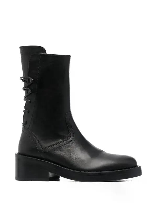 ANN DEMEULEMEESTER Henrica Lace-up Boots - Black