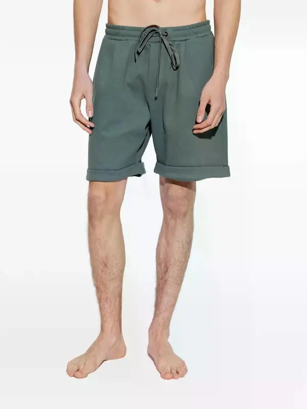 Hanro Drawstring Waist Turn-up Shorts