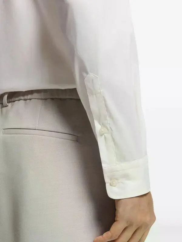 BOSS Regular-fit Stretch-fabric Shirt - Neutrals