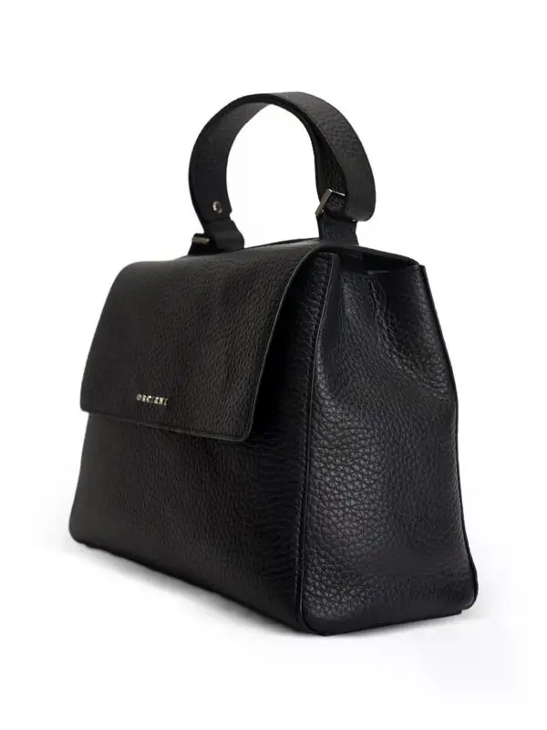 Orciani Sveva Pebbled Leather Shoulder Bag