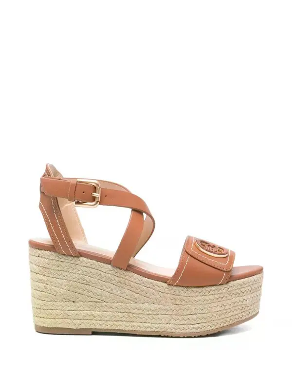 Liu Jo Logo Plaque Wedge Sandals