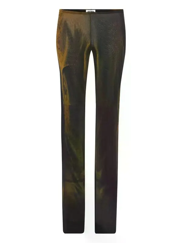 JEAN PAUL GAULTIER Water Graphic-print Trousers - Green