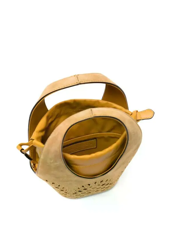 Alberta Ferretti Laser-cut Suede Tote Bag