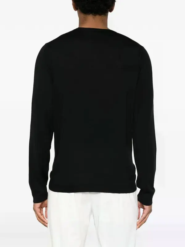ROBERTO COLLINA Crew Neck Fine Knit Sweater