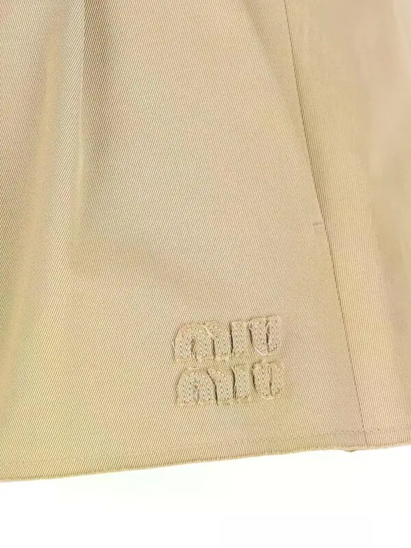 Miu Miu Belt-loop Pleated Mini Skirt