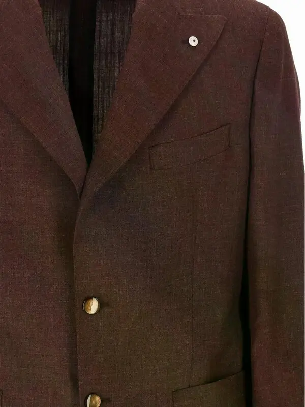 L.B.M. 1911 Peak-lapel Single-breasted Jacket