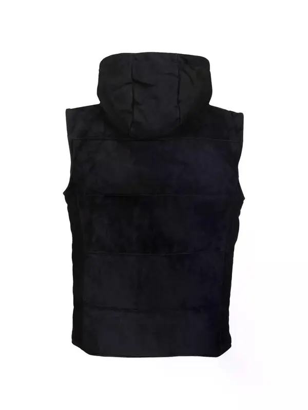 Al Duca D'aosta Quilted Suede Hooded Gilet