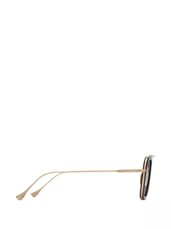 Dita Flight 006 Square Frame Sunglasses - Gold