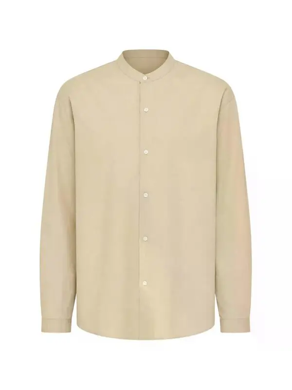 Officine Générale Band-collar Long-sleeve Shirt