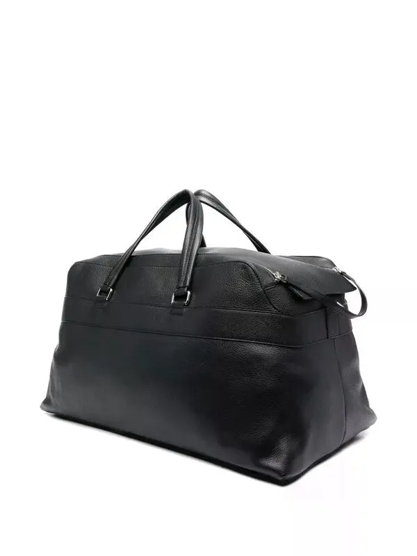 Orciani Micron Grained Leather Duffle Bag