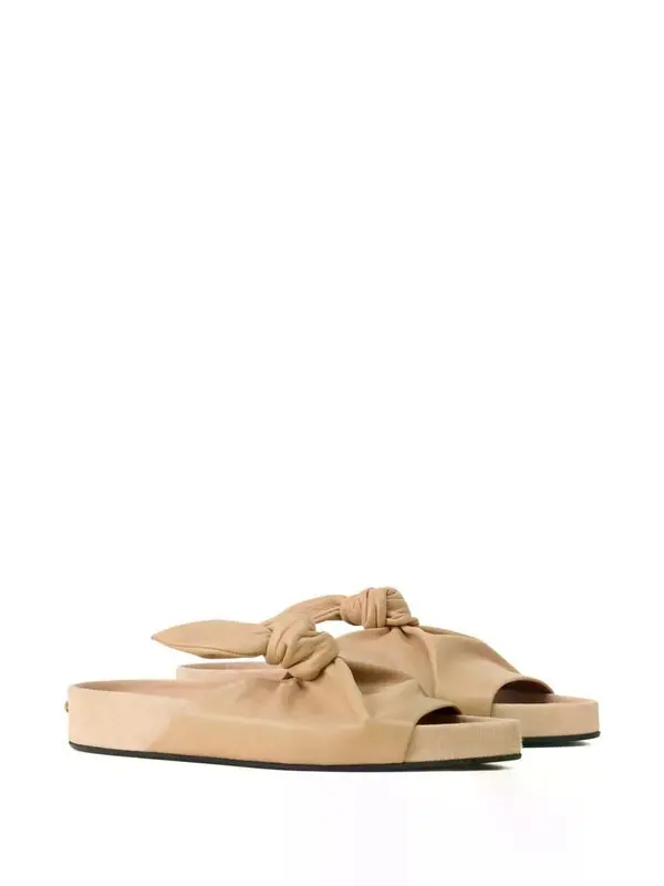 LANVIN Knot Detail Flat Sandals