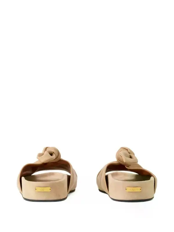 LANVIN Knot Detail Flat Sandals