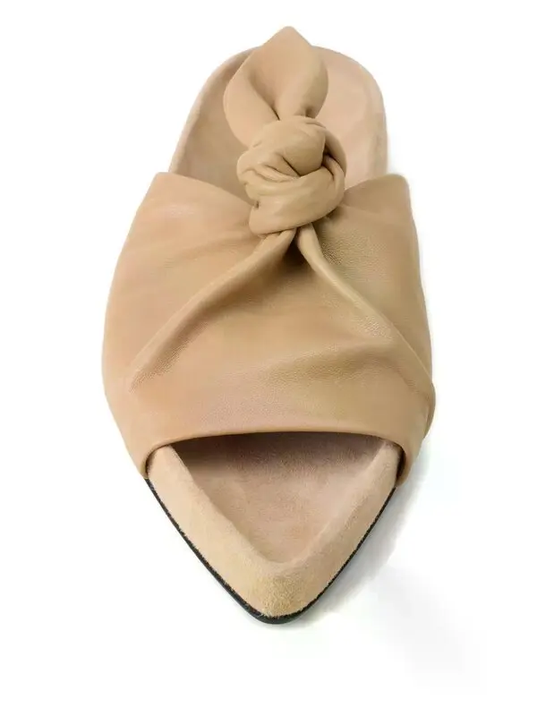 LANVIN Knot Detail Flat Sandals