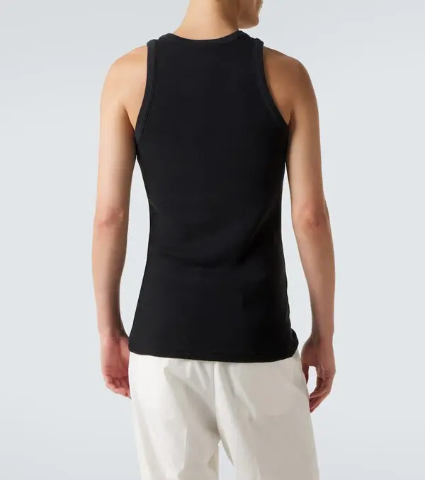 Auralee Ribbed-knit Cotton Tank Top