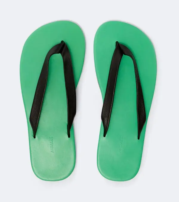 Auralee Leather Thong Sandals