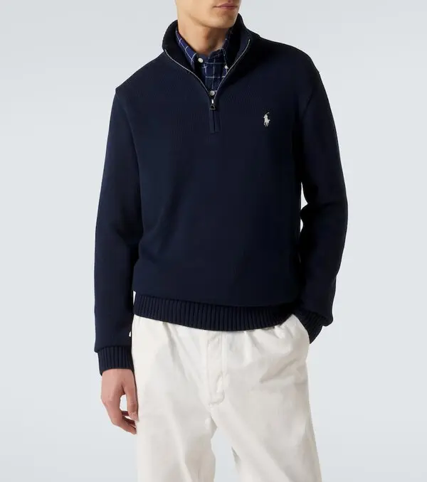 Polo Ralph Lauren Cotton Half-zip Sweater
