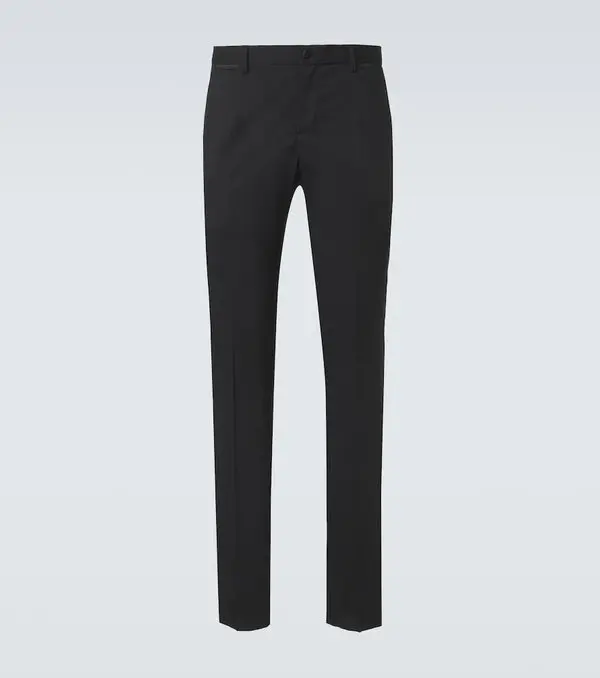 Dolce & Gabbana Wool And Silk-blend Tuxedo Pants