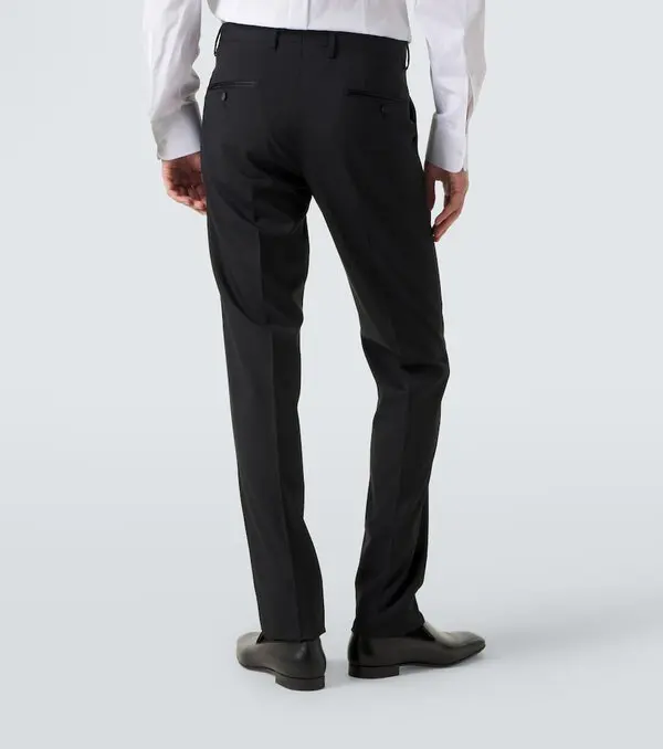 Dolce & Gabbana Wool And Silk-blend Tuxedo Pants