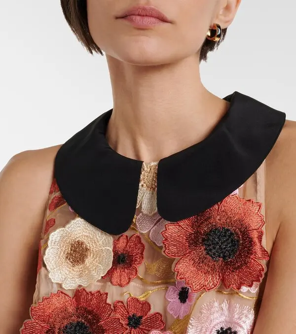 Dorothee Schumacher Blooming Meadow Silk-trimmed Top - Multicoloured