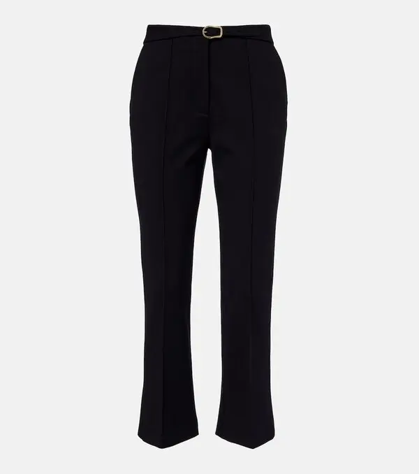 Dorothee Schumacher Cropped Jersey Slim Pants - Black