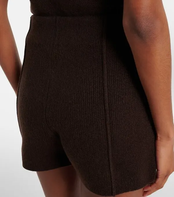 Jardin Des Orangers Wool And Cashmere Shorts - Brown