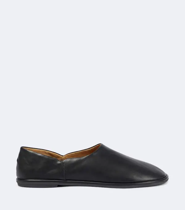 THE ROW Canal Slip-on Leather Shoes