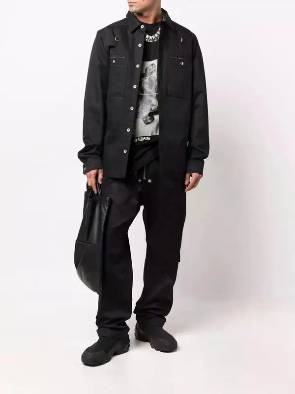 Rick Owens Cotton Shirt Jacket