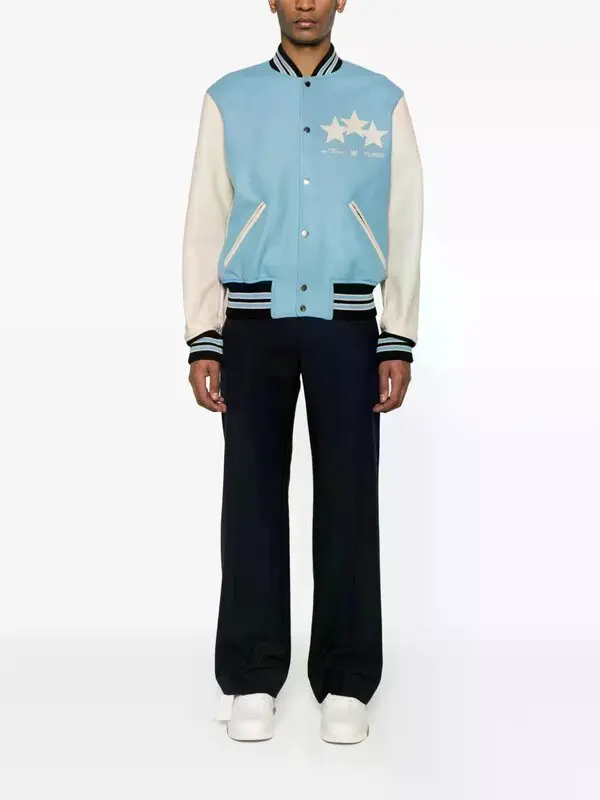 Amiri Star-patches Bomber Jacket