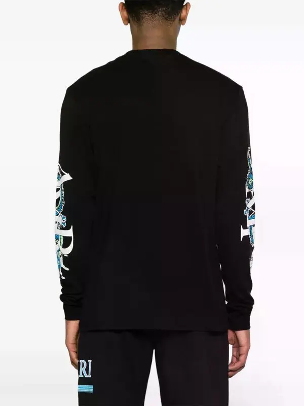 Amiri Dragon-print Cotton T-shirt
