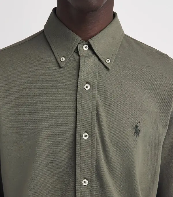 Polo Ralph Lauren Cotton Featherweight Mesh Shirt - Green